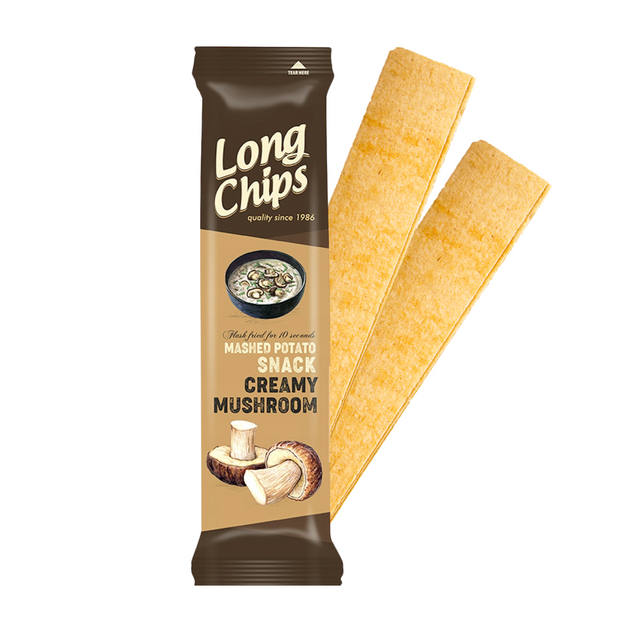 Long Chips Creamy Mushroom 75g | Rodyna Shop