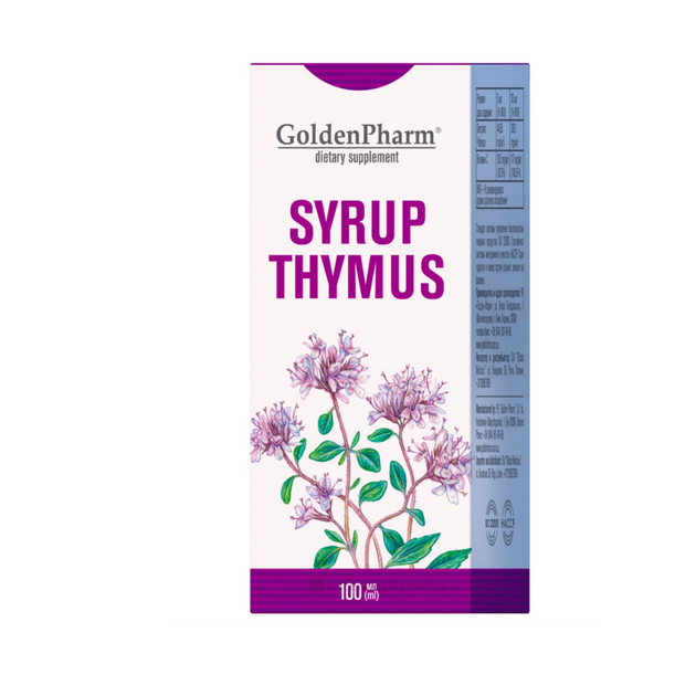 Syrup Thymus Golden Pharm 100ml | Rodyna Shop