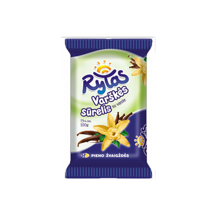 Curd Cheese Bar with Vanilla Rytas 100g | Rodyna Shop