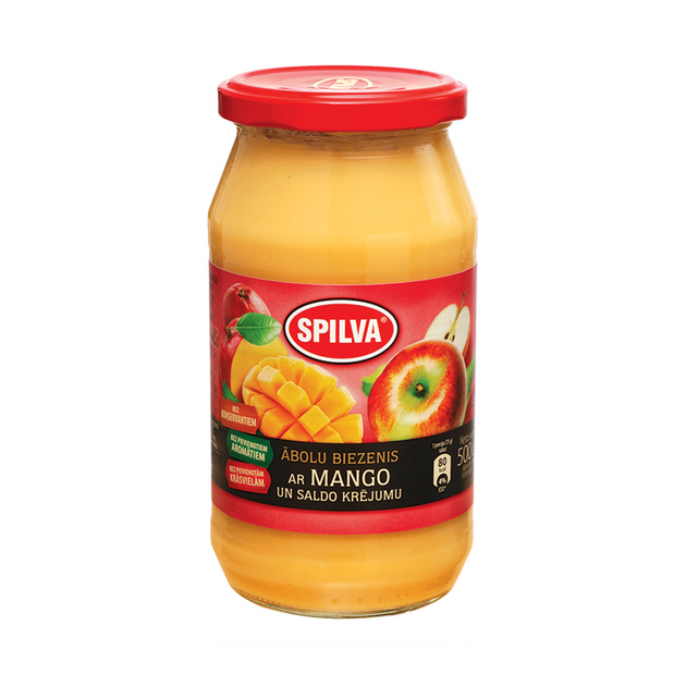 Apple Puree with Mango Spilva 500ml | Rodyna Shop